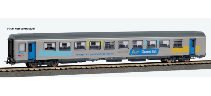 Set de 2 voitures Corail Fluo Grand Est, SNCF - PI 94500 - Piko - Voitures voyageurs - Easy ...