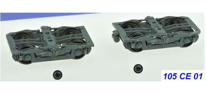 Set de 2 Bogies Y24 - 4 boites SKF + Gris ardoise + 1 dynamo Type 2 ...