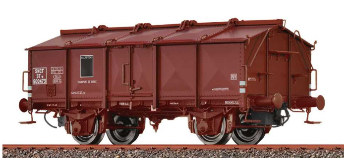 Wagon couvert à toiture rabattable, SNCF - BR50555 - Brawa - Wagons ...