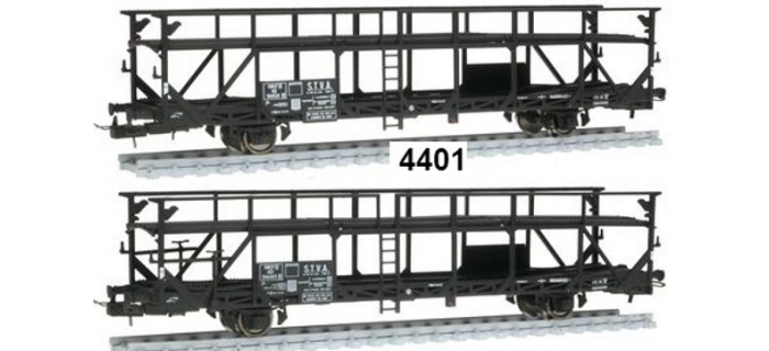 Wagon porte autos STVA, SNCF - MA4401 - MAKETTE - Wagons marchandises ...
