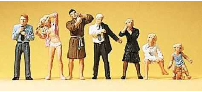 Sur le départ, Personnages qui s'habillent - PR10388 - Preiser ...