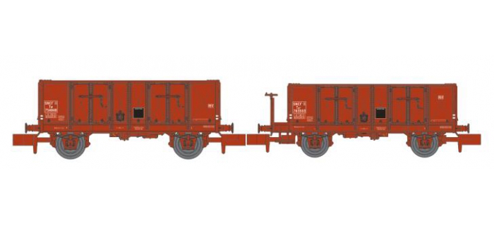 Set de 2 wagons tombereau OCEM 29 Ep.III - NW-022 - REE Modeles ...